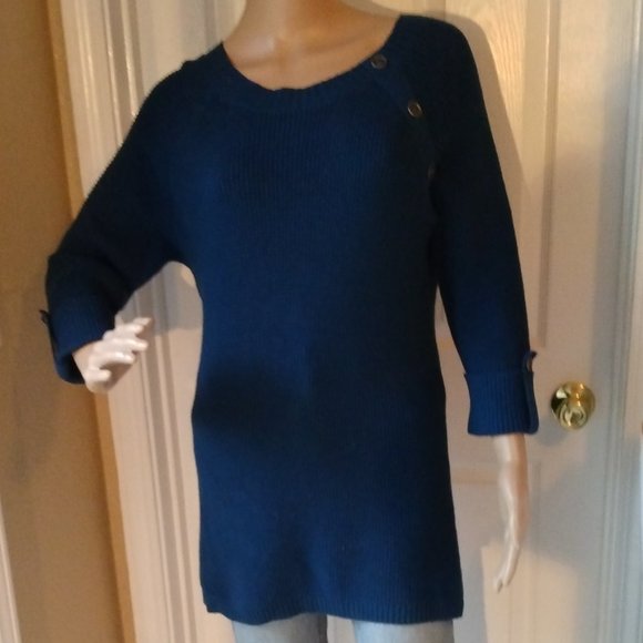 Jillian Nicole | Sweaters | So Pretty Deep Blue Jillian Nicole Long ...
